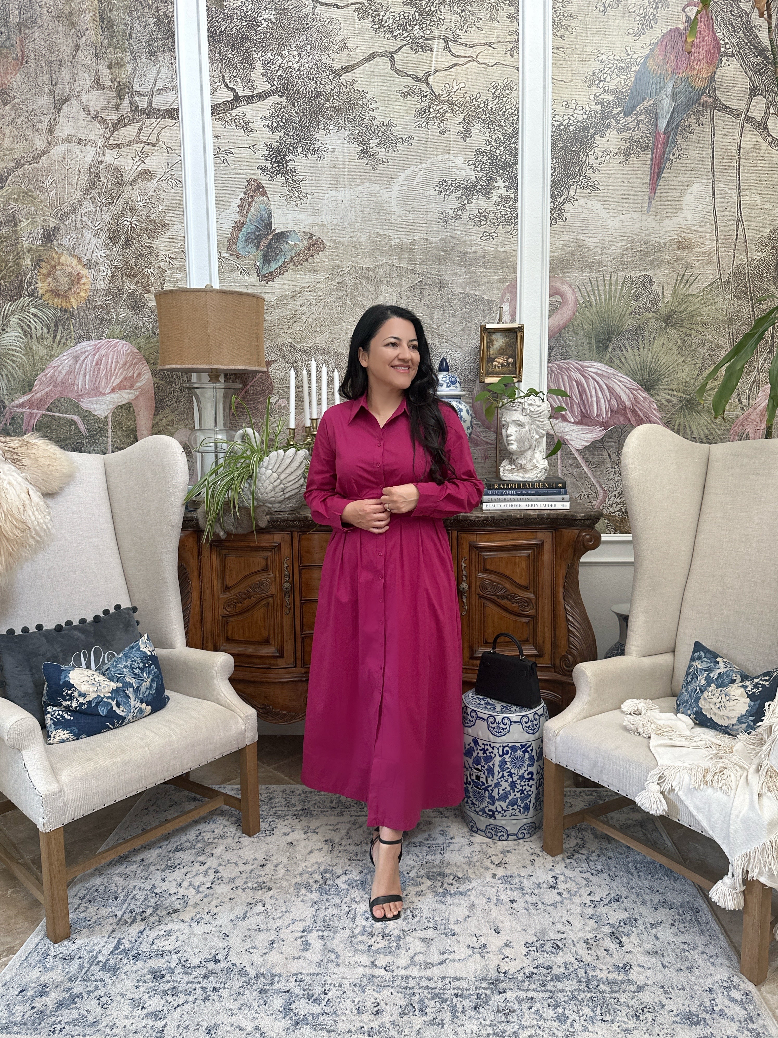 Opal Magenta Shirt Dress – Skirt Society